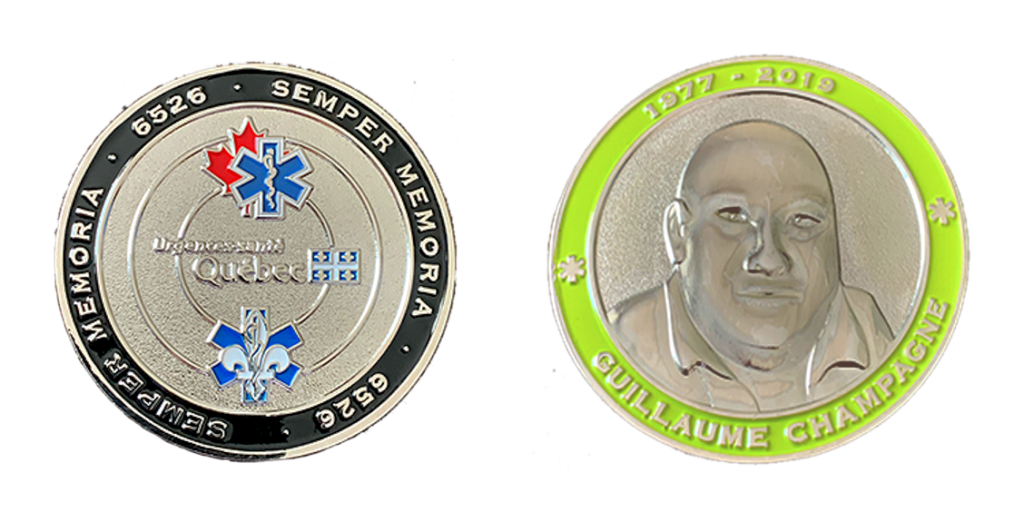 Guillaume’s Memorial Coin – Paramedic Association of Canada